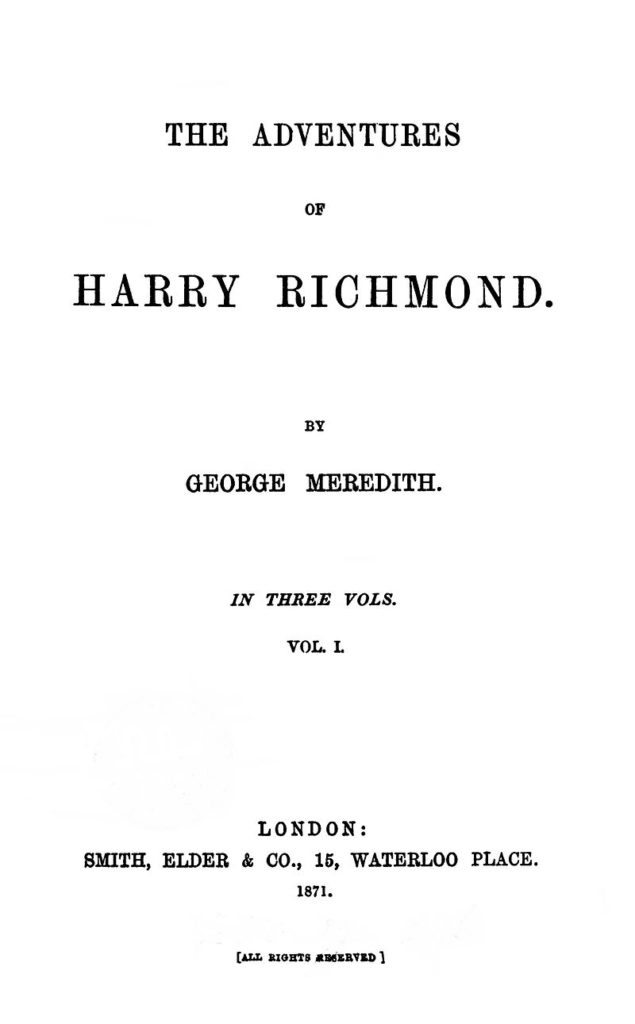 Harry Richmond Illustrations | Victorian Serial Novels
